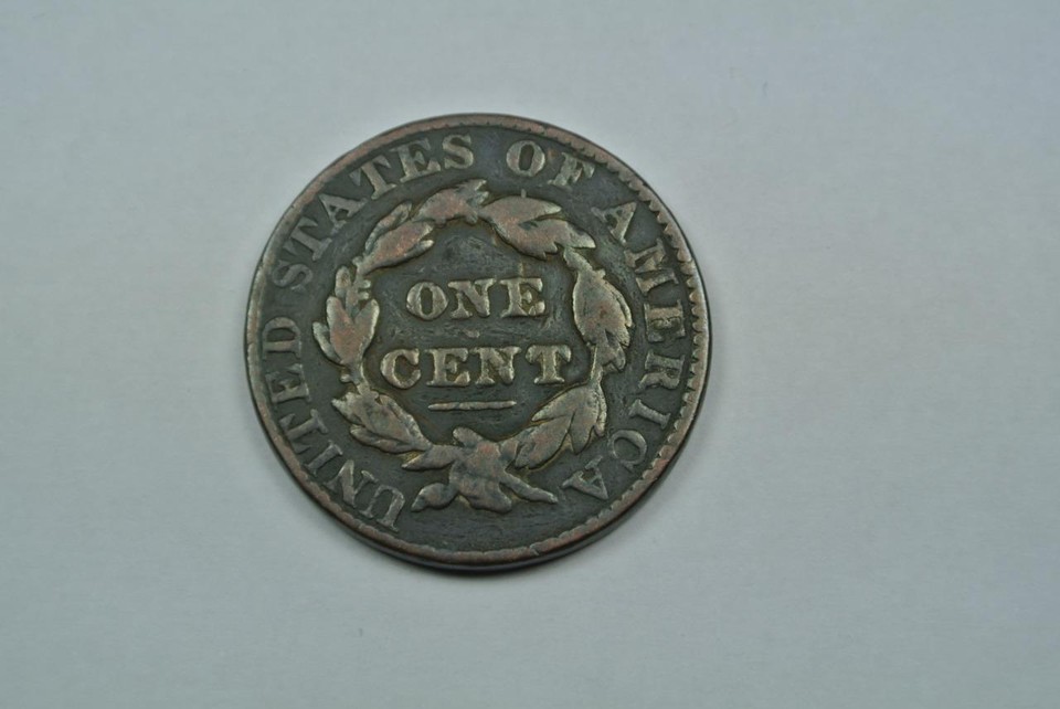 1827 Coronet Head Large One Cent, Fine Condition - C2622 | eBay