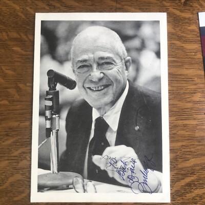 Broadcaster Dave Zinkoff signed Photo 76ers announcer JSA Autographed ...