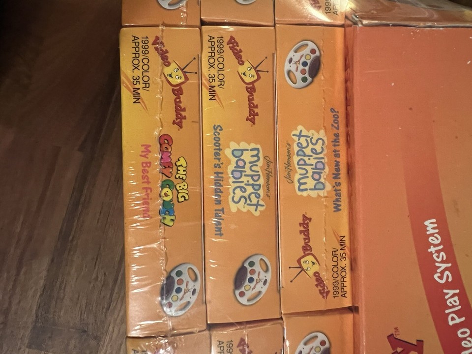 New 1999 Video Buddy Interactive Play System With 12 VHS Tape Learning ...