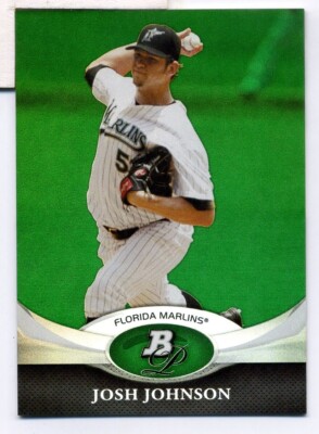 2011 Bowman Platinum Emerald Florida Marlins Baseball Card #37 Josh ...