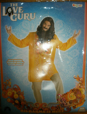 MENS 2PC THE LOVE GURU *RARE HALLOWEEN COSTUME SIZE 42-46 BRAND NEW | eBay