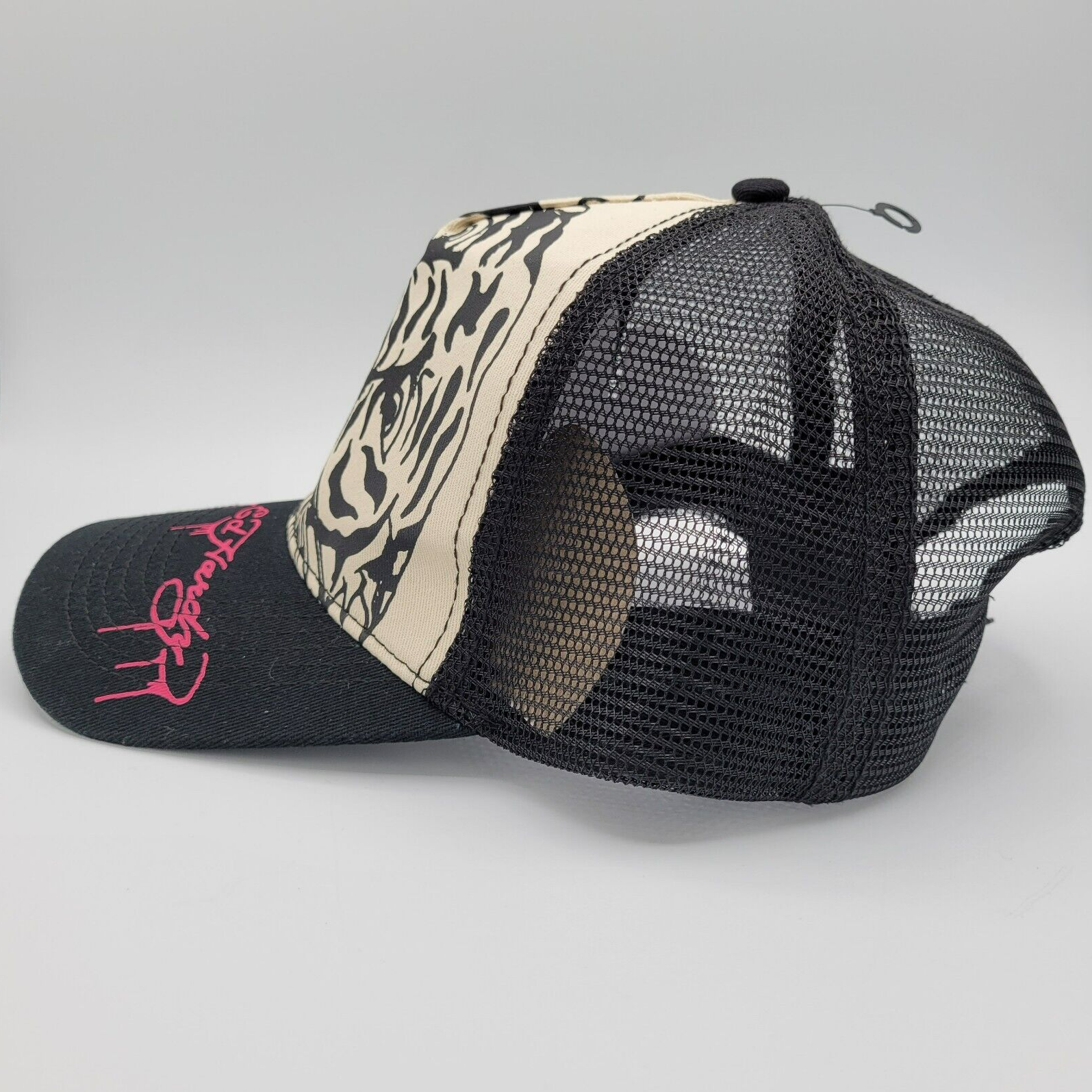 Ed Hardy Hat Snapback Baseball Cap Mesh Back Throwback Y2K 2000s Tiger ...