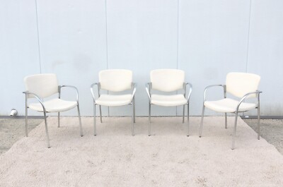 Modern Stylex Welcome Multi Use Ivory Stacking Dining or Guest Chairs ...