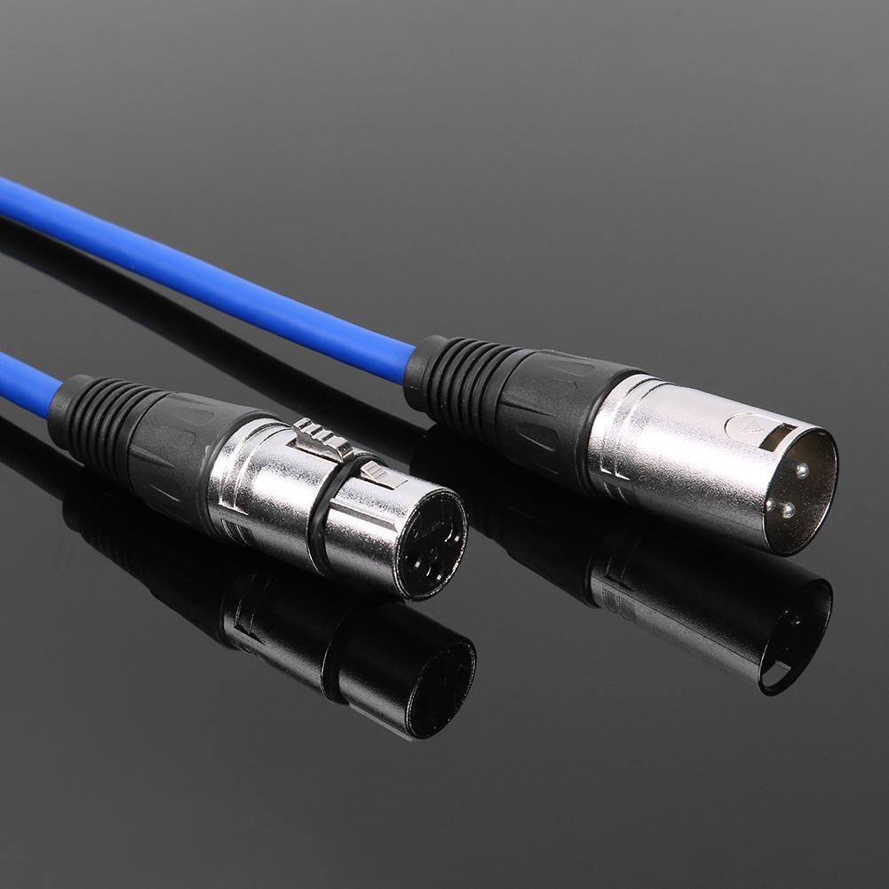 1m XLR 3Pin Cable Male to Female Shielded Microphone Wire Cord (Blue ...