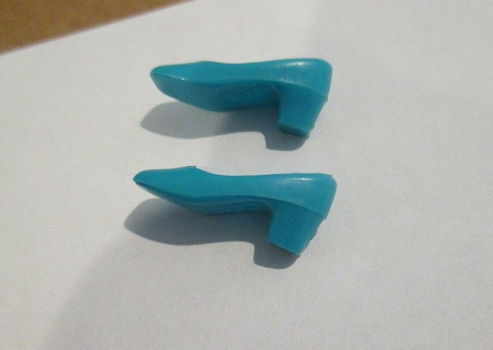 BARBIE... VINTAGE BLUE SQUARE TOE SHOES..KOREA | eBay