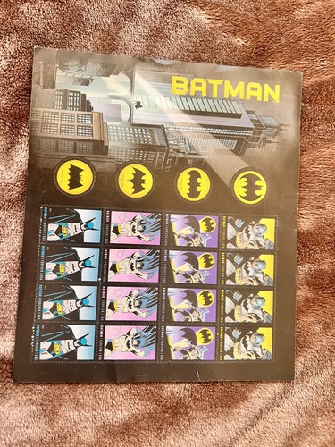 2014 USPS Postage Forever Stamp Sheet SC#4928-4935 "Batman" Sheet of 20 ...