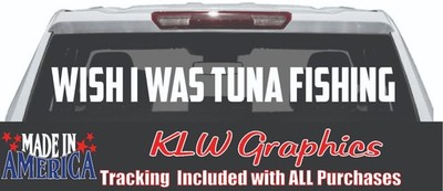 Tuna Fishing Decal Sticker Car Fisherman Boat Rod Reel Line Lure Bait ...