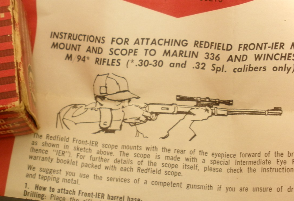 all REDFIELD 3/4" FRONTIER 2X IER Scope w/ Ring saddle & base for ...