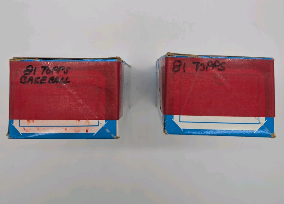 1981 Topps Baseball Vending Boxes (2) - Opened - 1000 Cards - READ ...