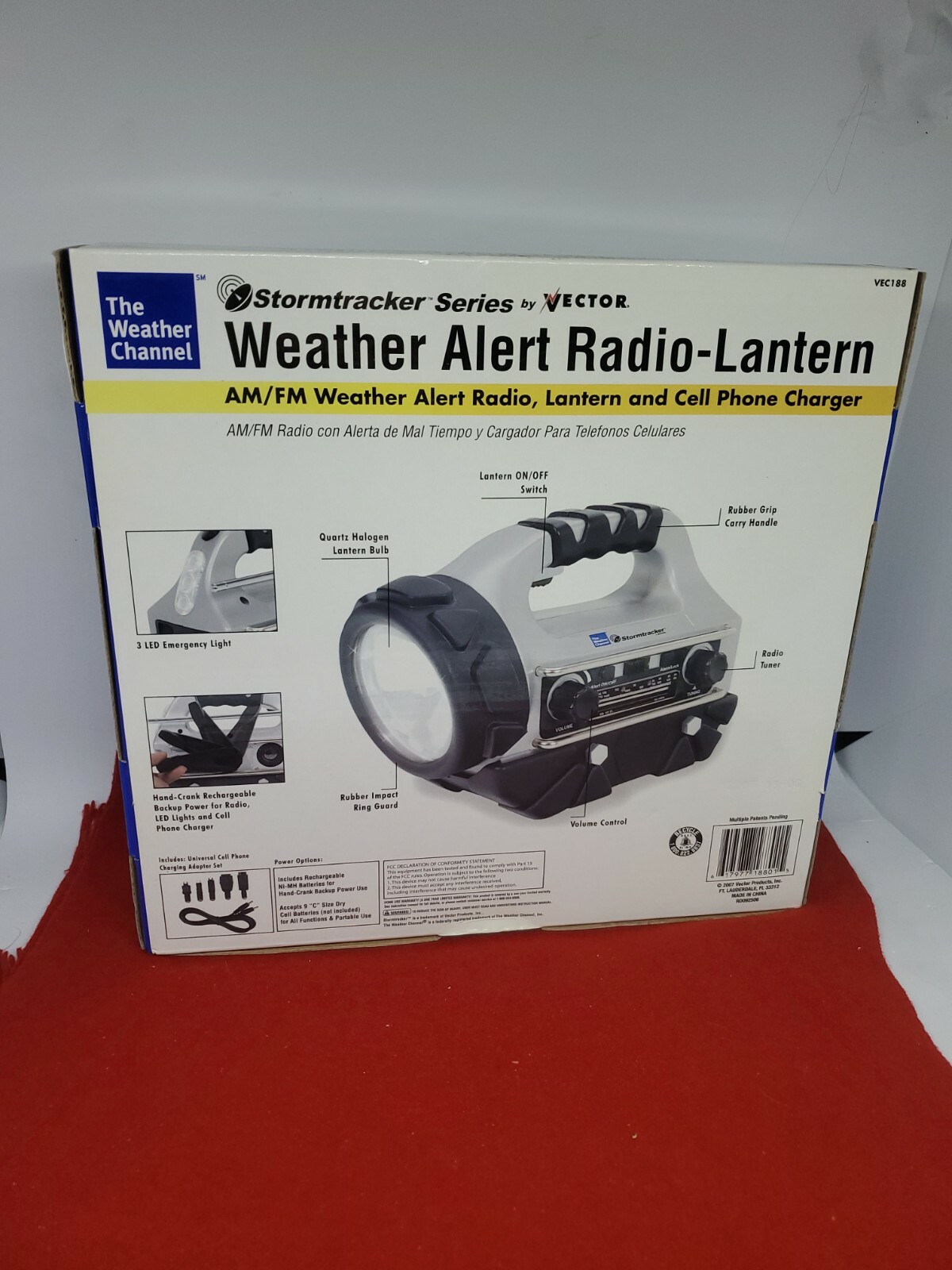 Vector Stormtracker VEC188 Weather Alert Radio Lantern NEW OUTDOOR ...