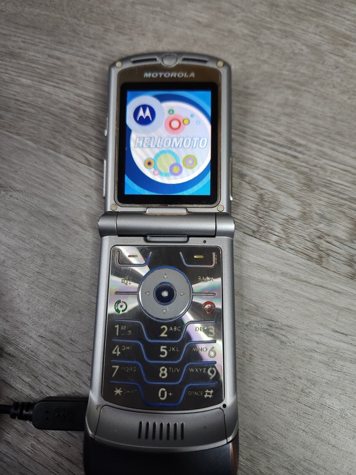 Motorola RAZR V3m - Gray (Sprint) Flip Cellular Phone NO BATTERY AS IS ...