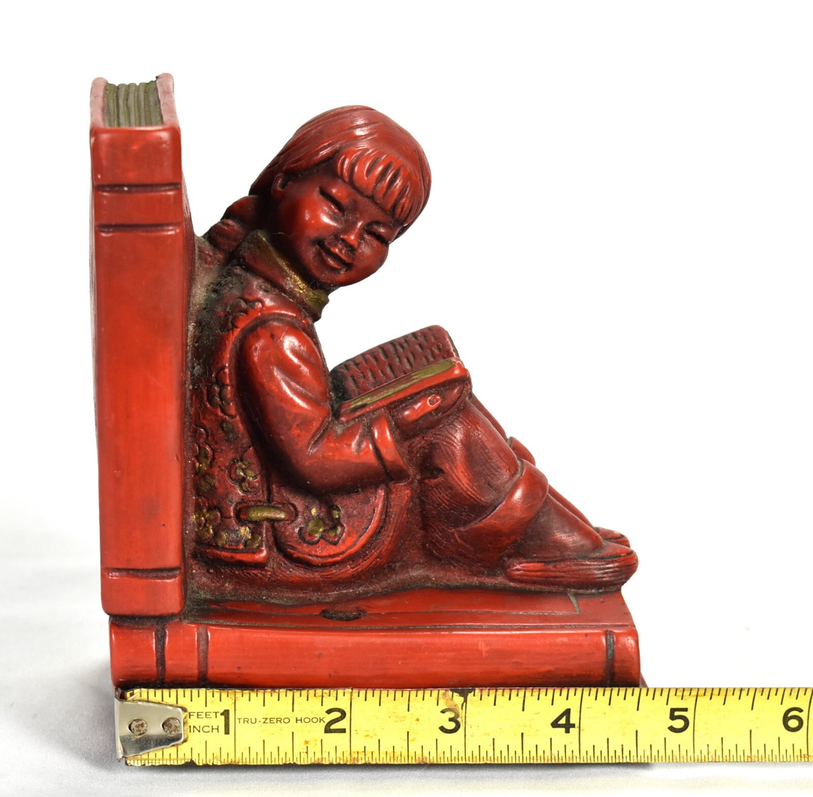 Vintage 1964 Universal Statuary Corp Asian Girl Reading Bookend | eBay
