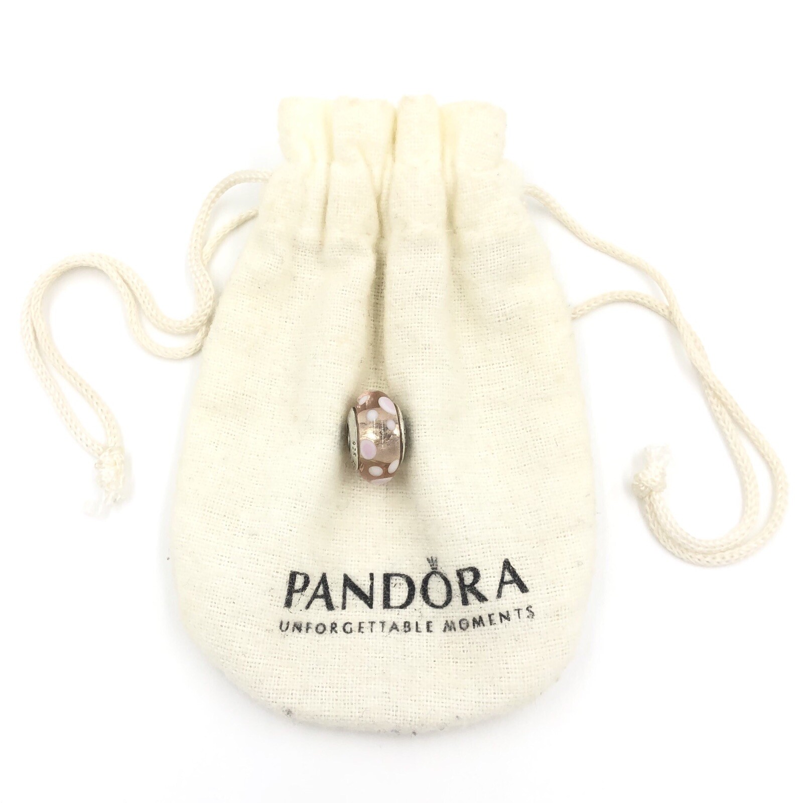 Pandora Murano Glass Pink Bubbles Bead Charm 925 ALE 790694 Retired $40 ...