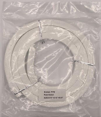 Braided Rope Gasket PTFE SIZE 9/16" x 9/16" x 63.5" | eBay