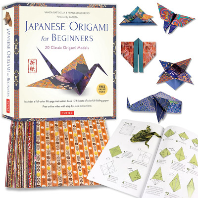 Japanese Origami for Beginners Kit: 20 Classic Origami Models: Kit with ...