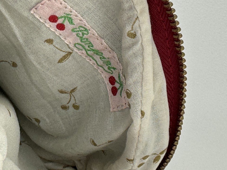 NEW Incredible and rare Bonpoint Cat red velvet hand bag purse luxury ...