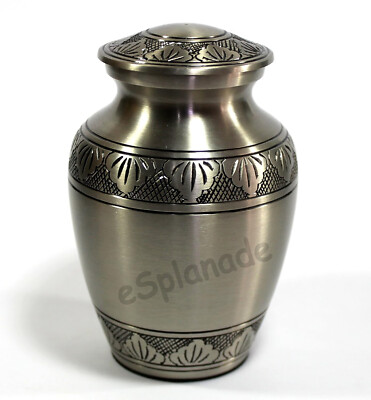 Brass Cremation Urn Keepsake Memorial Human Ashes Container Jar Pot ...