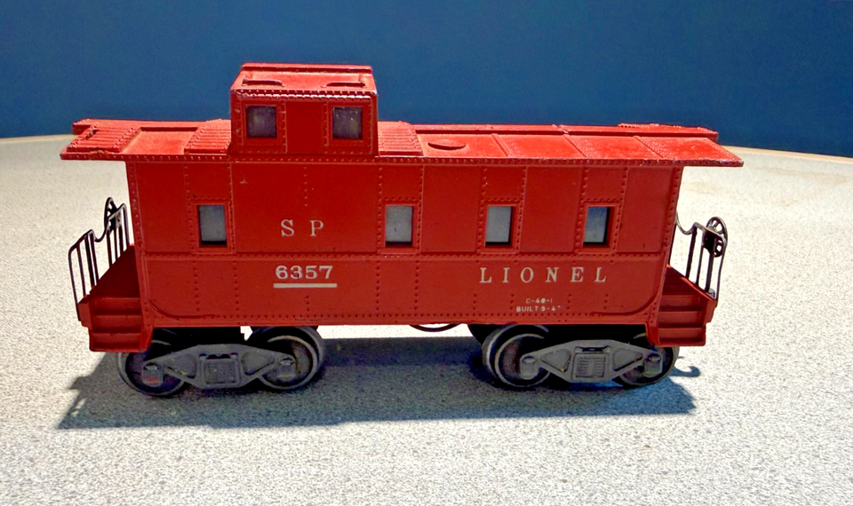 Lionel O or 0-27 Gauge SP Lighted Caboose 6357 - Tile Red | eBay