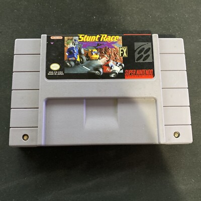 Stunt Race FX (Super Nintendo SNES) Authentic OEM Retro Gaming Tested ...