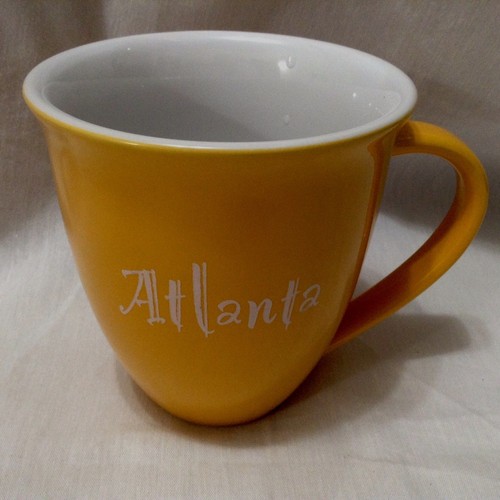 Atlanta Mustard Yellow 16 Oz Large Tall Ceramic Coffee Mug | eBay