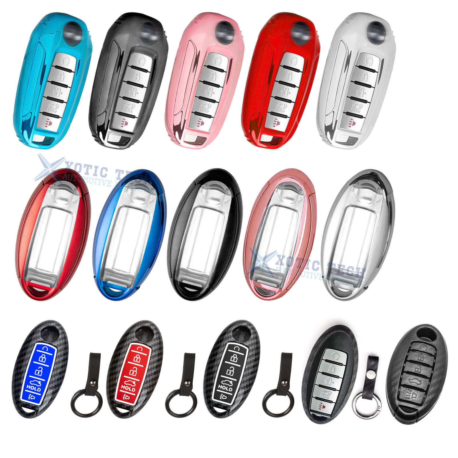 Key Fob Protector Skin Holder Cover For Infiniti QX30 QX70 G37 Nissan ...