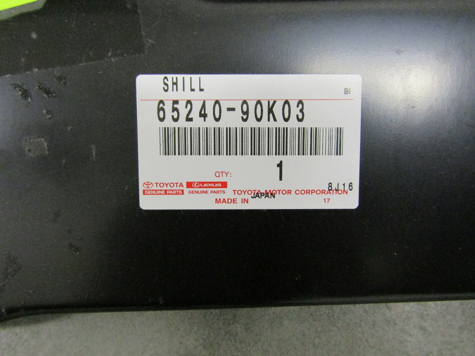 65240-90K03 Toyota Sill, rear cross 6524090K03, New Genuine OEM Part | eBay
