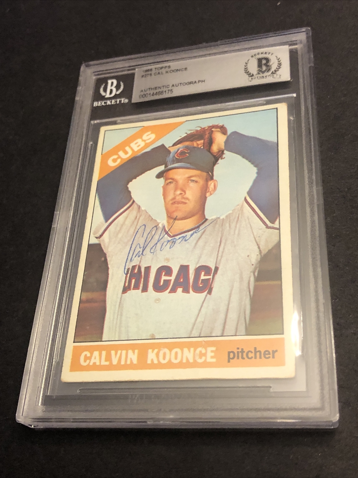 Calvin Cal Koonce Autographed Signed 1966 Topps Card #278 Cubs Beckett ...