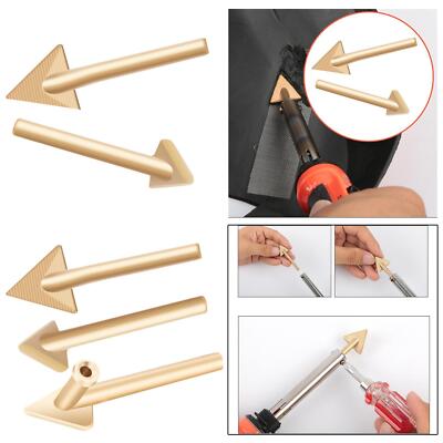 Soldering Iron Tip Set Plastic Welder Tool Copper Triangular Smoothing ...