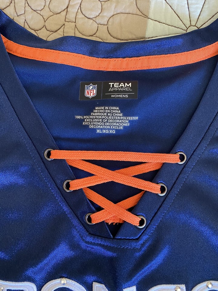 NFL Team Apparel Denver Broncos NFL Football Jersey Women's XL New | eBay