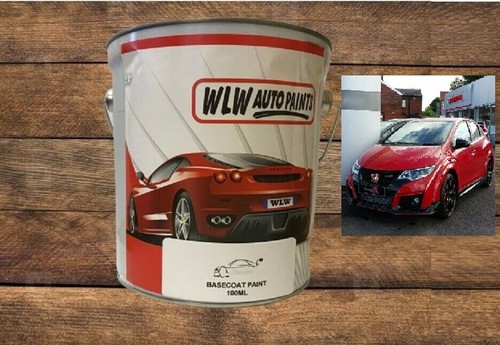 FOR HONDA MILANO RED R81 SOLVENT BASECOAT CAR PAINT MIX SPRAY GUN READY ...