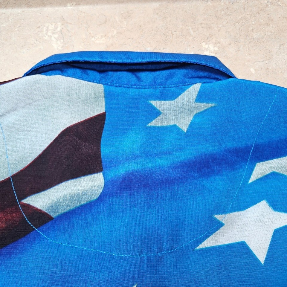 VTG Walt Disney World Mickey Mouse Salute AOP Patriotic American Flag ...