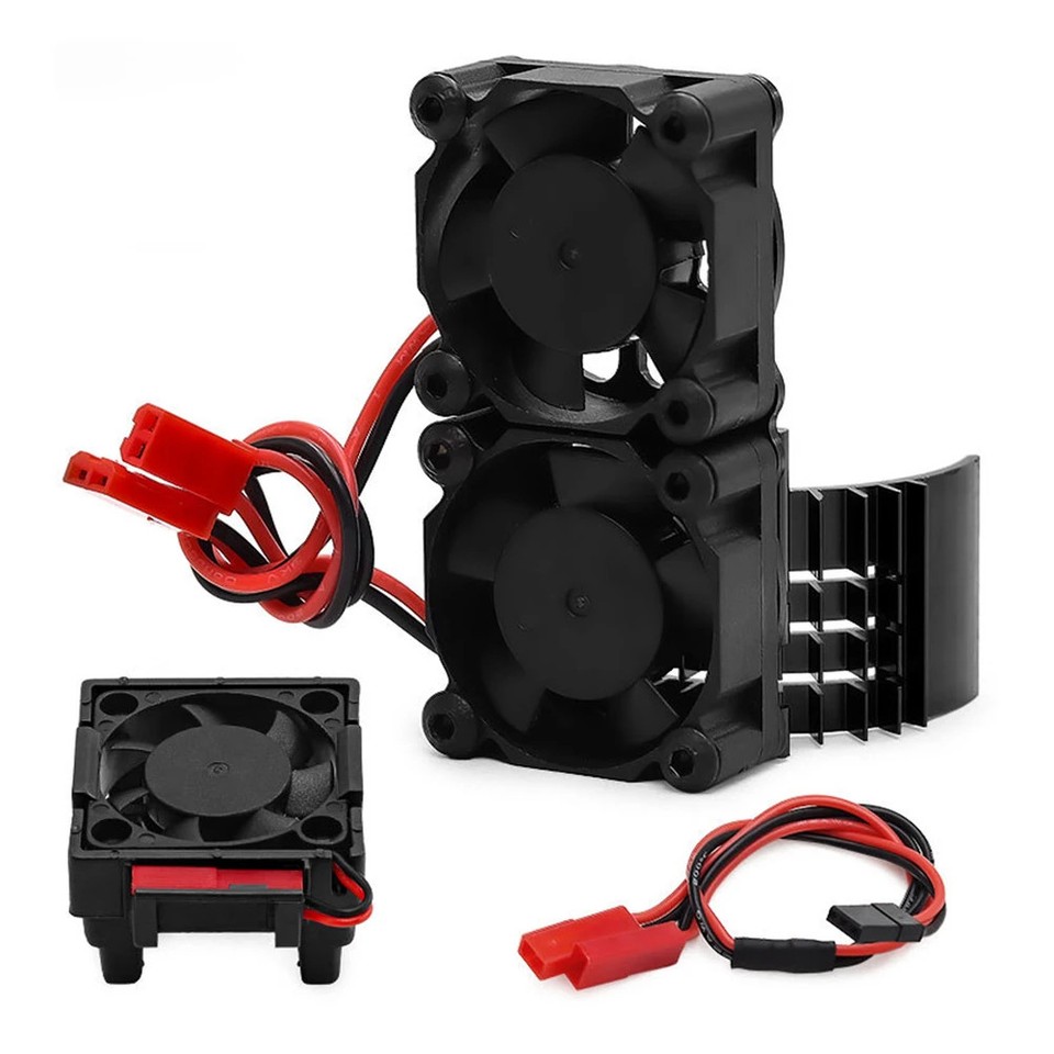 Vxl-3S ESC Cooling Fan and Motor Dual Fan Set Compatible with Traxxas ...
