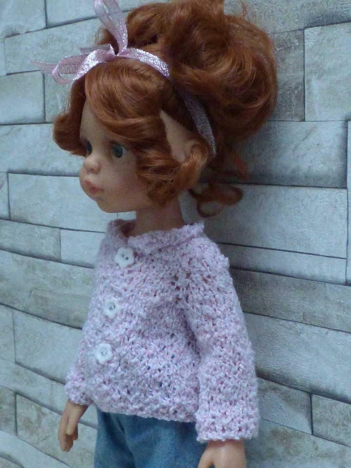 Gilet rose argent poupée 32-33 cm Paola Reina, Chérie de Corolle ...