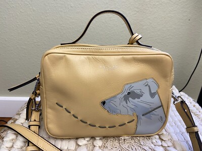 Radley London and Friends Fine Grain Leather Vanilla Yellow Crossbody ...