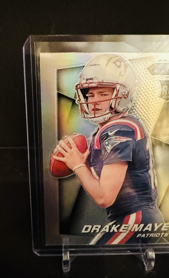 2024 Prizm Drake Maye Throwback Rookie Silver Variation SSP New England ...