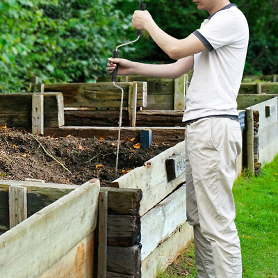 Manual Master Compost Aerator-compost Turner And Mixing Tool-crank For ...