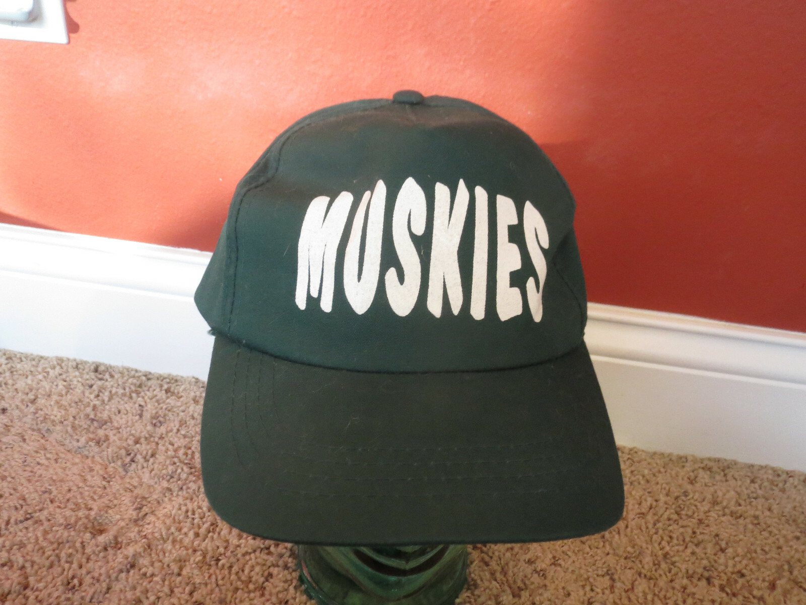 Madison Muskies Vintage green hat baseball WI Yupoong (broken snapback ...