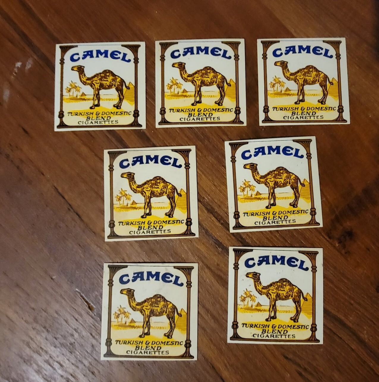 CAMEL Cigarettes RJR Tobacco Co Vending Machine Plastic Label Tag 2"x 2 ...