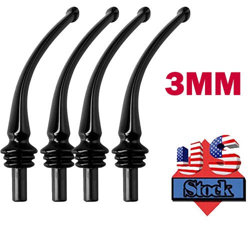 4X Bent Curved Pipe Acrylic Stem Mouthpiece Replacement For Tobacco ...