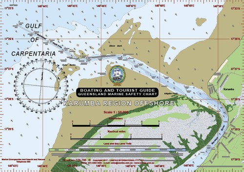 Boating, Fishing, Qld Marine Safety Chart - KARUMBA REGION OFFSHORE ...