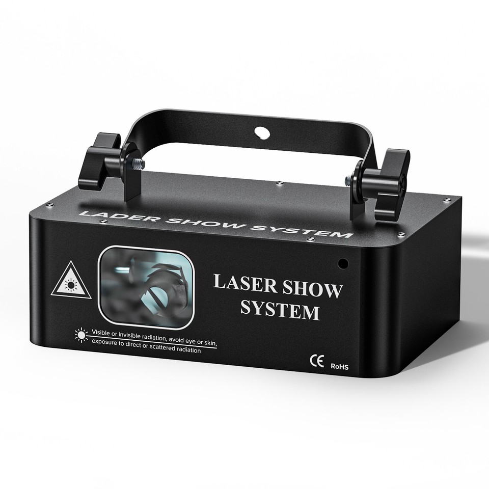 500mW DMX RGB LED Laser Beam Scanner Projector DJ Disco Party Stage ...