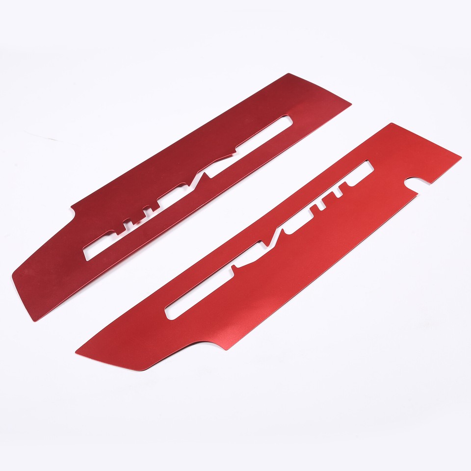 2PCS Red Aluminum Alloy Engine Side Panel Trim Covers For Corvette C7 ...