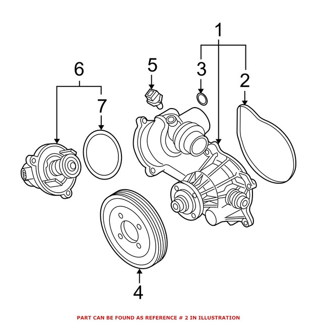 BMW 11517508535 Genuine OEM Water Pump ASSY Gasket for sale online | eBay