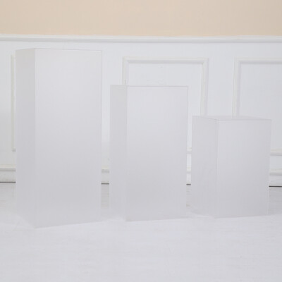 Set of 3 Frosted Acrylic Cube Display Plinth Pedestal | eBay Australia