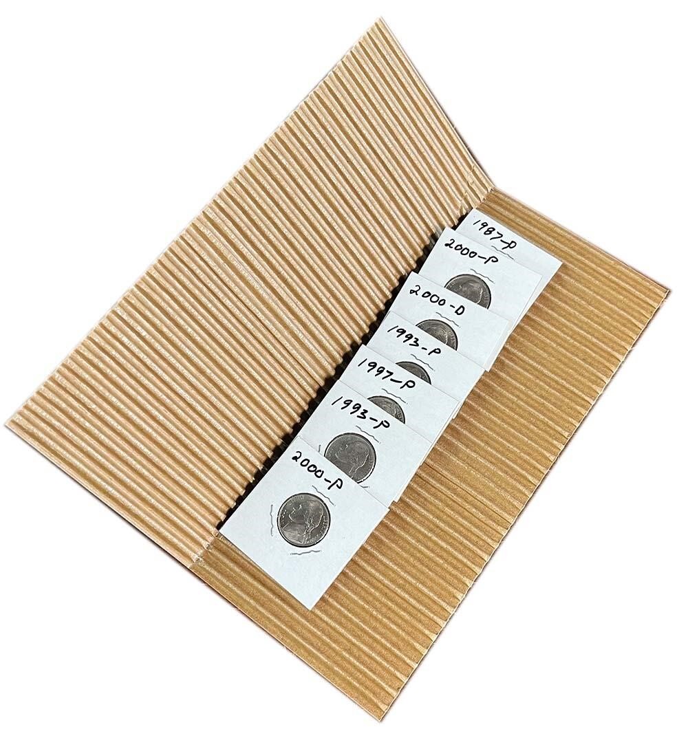 100 Economy Mailers Adhesive Corrugated Cardboard Coin Slabs / 2x2 ...