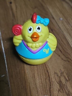 PLAYSKOOL WEEBLES WEEBLE WOBBLE FIGURE BABY CHICKEN CHICK WITH LOLLIPOP ...