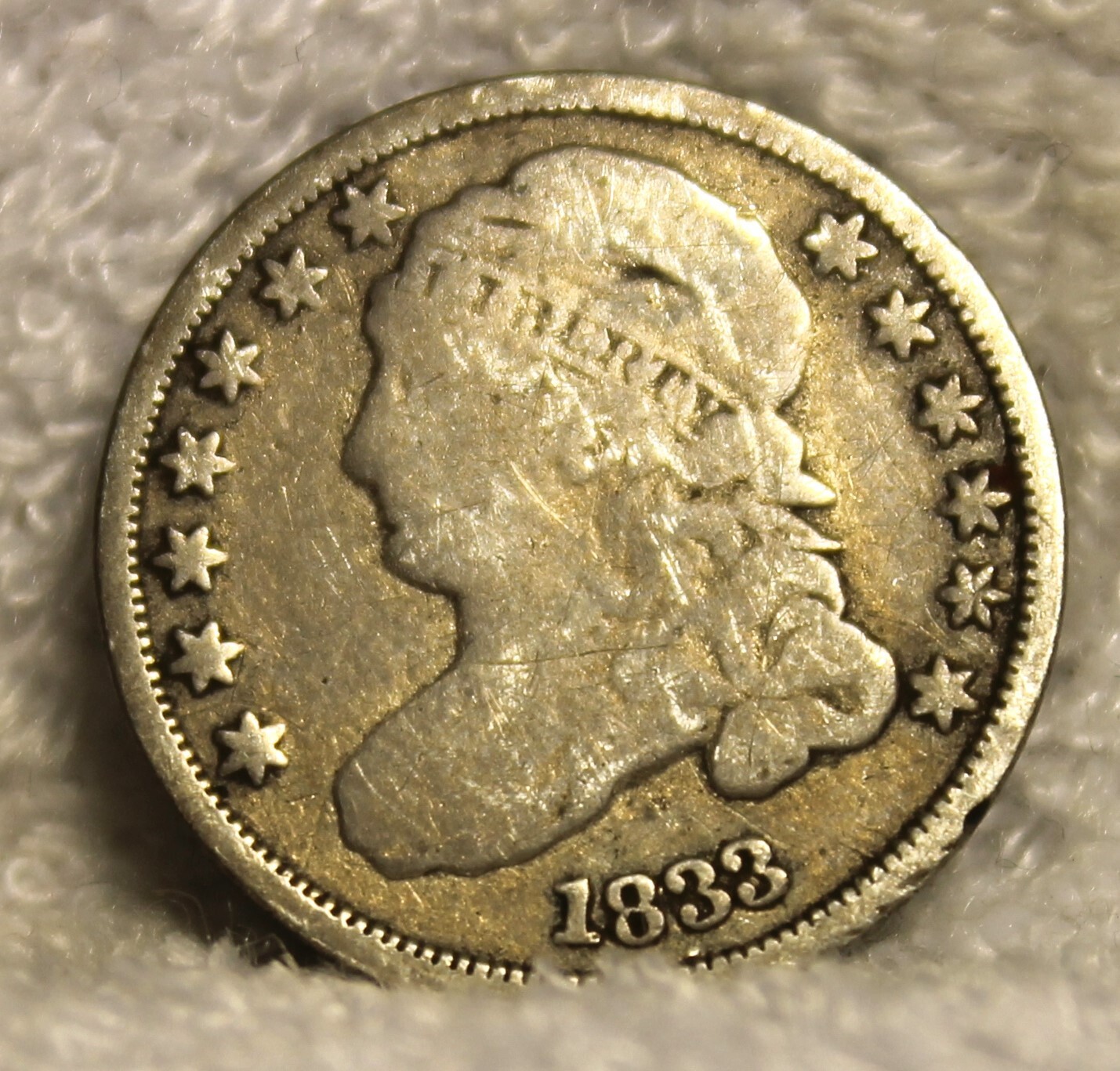 capped bust dime 1833 | eBay
