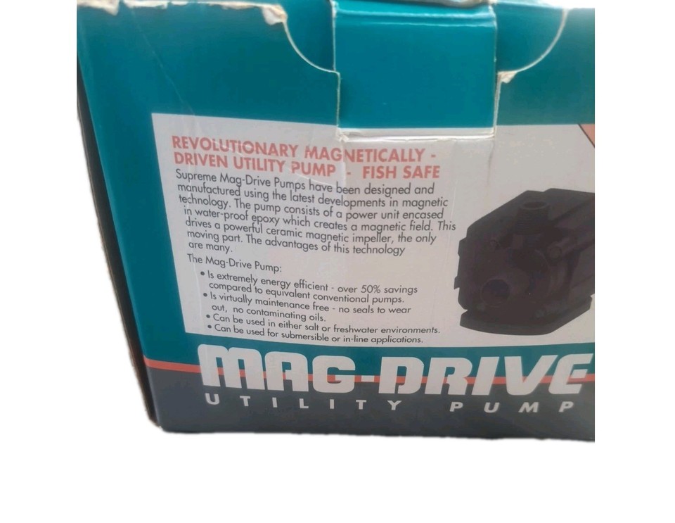 Supreme Mag-Drive Utility Pump - Model 7, 700 GPH, Made In The USA No ...