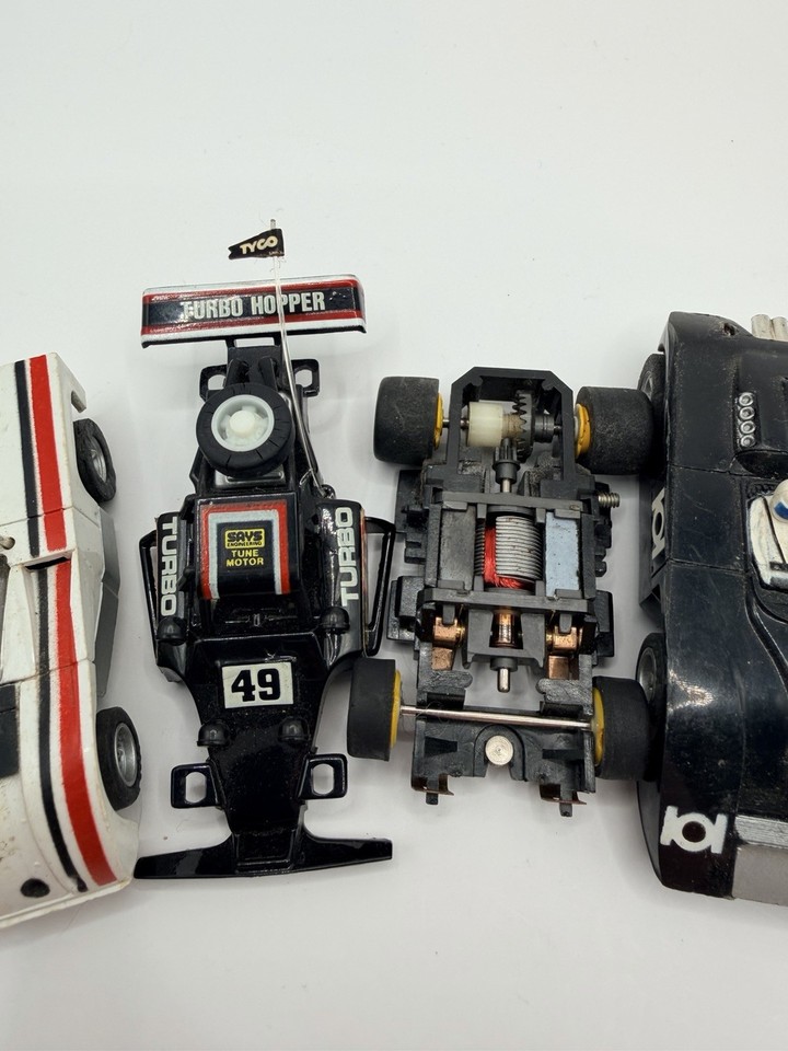 Vintage Tyco Turbo Hopper Slot Car Lot – Porsche Style – Untested – As ...
