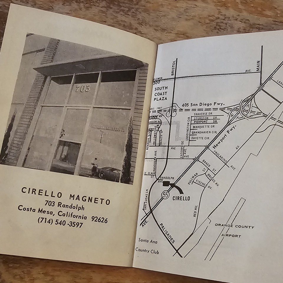 1968 Cirello Magneto Catalog Hot Rod Drag Racing Bonneville vtg ...